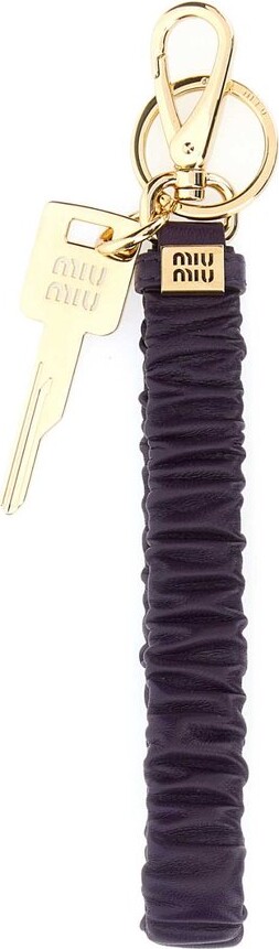 Miu Miu Logo-Engraved Keyring - ShopStyle
