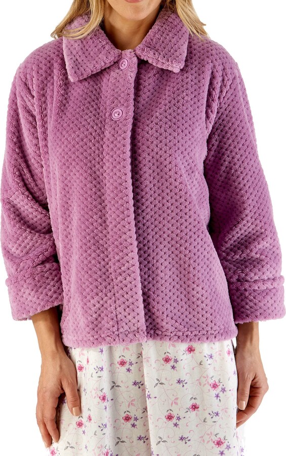 Primo Sacchi Slenderella Womens Winter Bed Jacket 24" Soft Thick Light ...