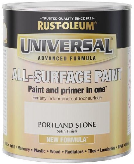 Rust-Oleum Universal All-Surface Satin Finish Paint – Portland Stone ...