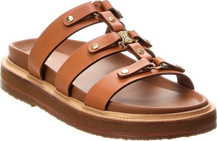 Celine Tippi Leather Slide - ShopStyle