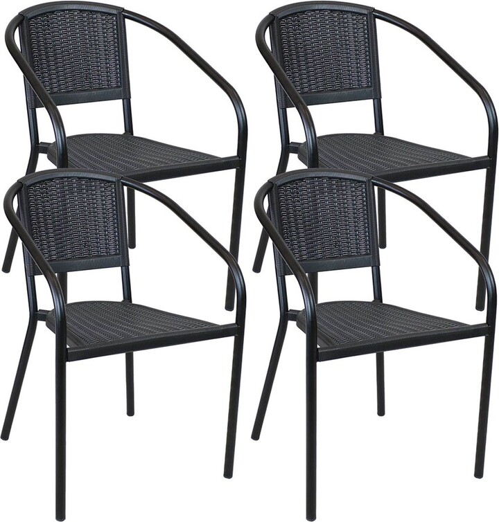 Sunnydaze Set Of 4 Aderes Outdoor Arm Chairs - ShopStyle