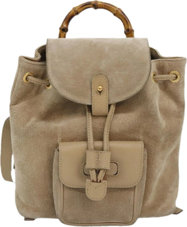 Gucci Bamboo leather backpack - ShopStyle