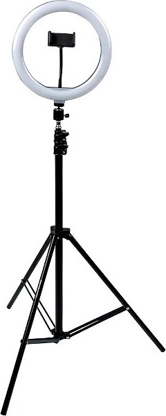 Gator 10" LED Ring Light Stand With Phone Holder & Tripod Base ...