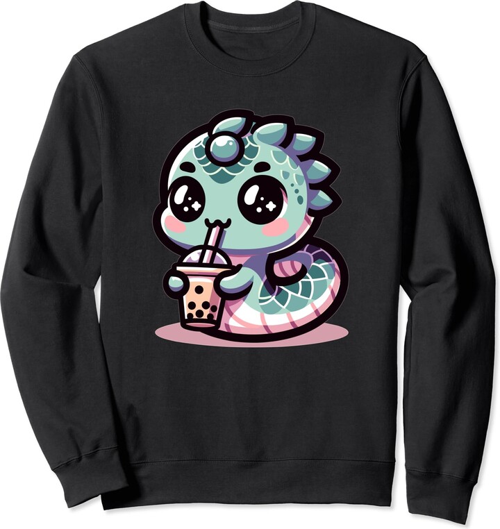 Kawaii Mythical Creatures Drinking Boba Tea Co. Cute Japanese Kawaii ...