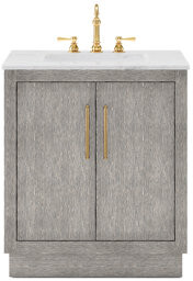 Foundry Select Hugo 30 In. Single Sink Carrara White Marble Countertop ...