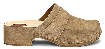 Chloé Joy Clogs in Taupe - ShopStyle