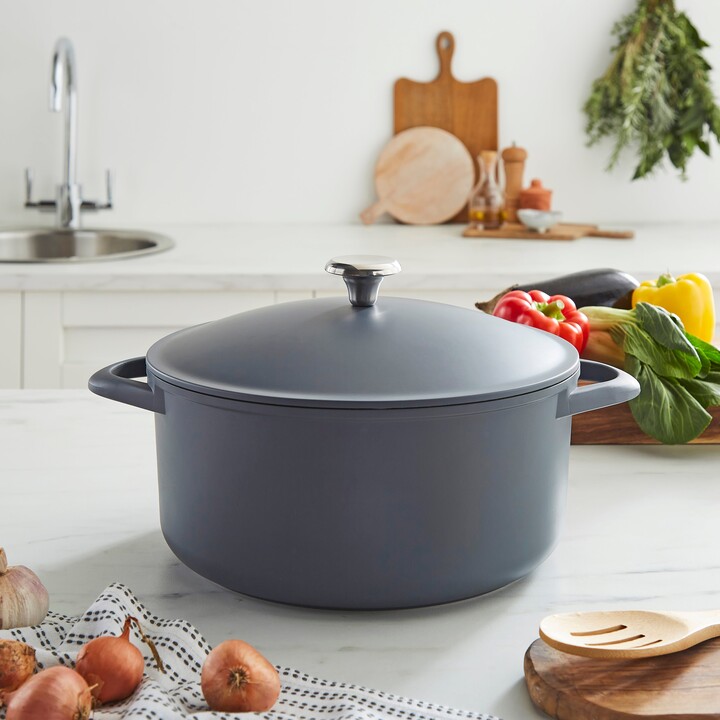 Dunelm Cast Aluminium Casserole Dish, 28cm Grey - ShopStyle