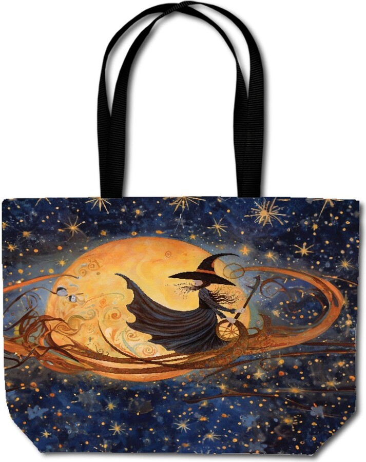 Warren Reed - Designer Imaginative Painting Of A Whimsical Witch On A ...