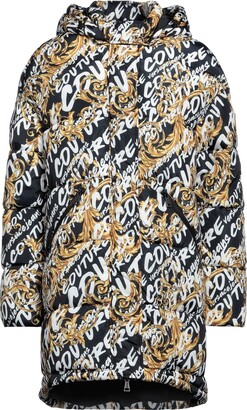 Versace La Greca print puffer jacket - ShopStyle