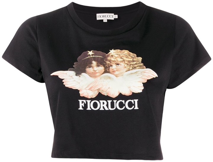 Fiorucci Vintage Angels cropped top - ShopStyle