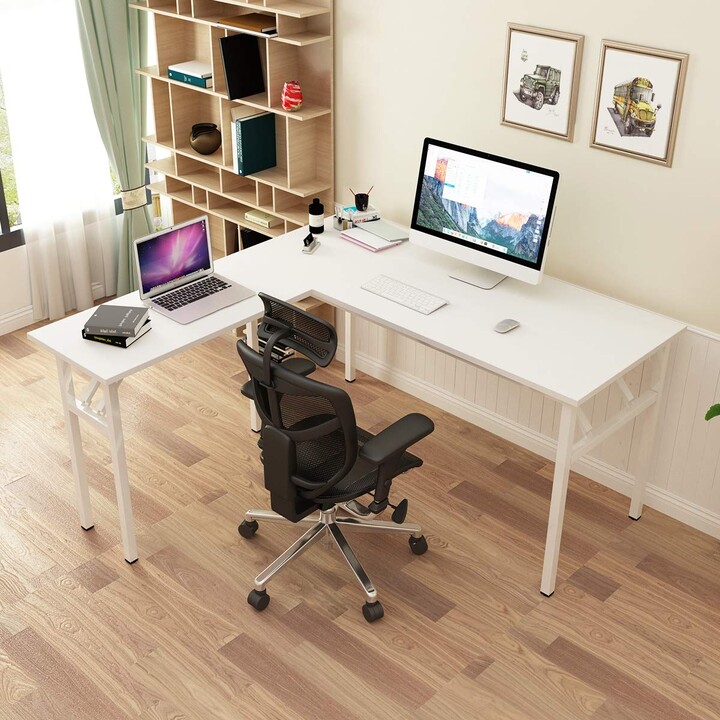 SogesGame 55 × 55 Inches Large L-Shaped Folding Desk - ShopStyle Home ...
