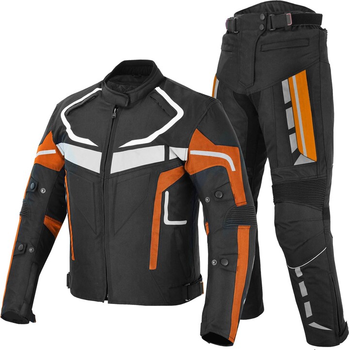 VASTER Motorcycle Suit Men Waterproof Motorbike Jacket with Protective ...