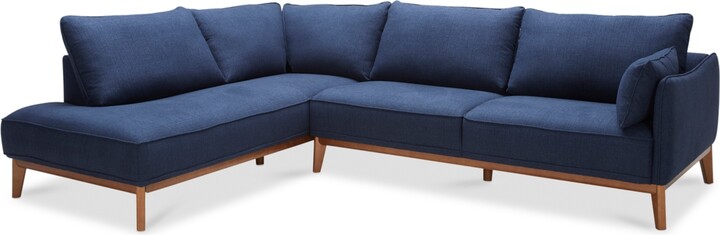 Furniture Jollene 113" 2-Pc. Fabric Sectional, Created for Macy's ...