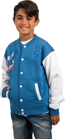 Sonic the Hedgehog Blue and White Youth Bomber Jacket - ShopStyle Boys ...