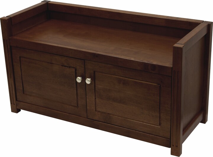Skyline Decor Winsome Regalia Walnut Storage Bench - ShopStyle