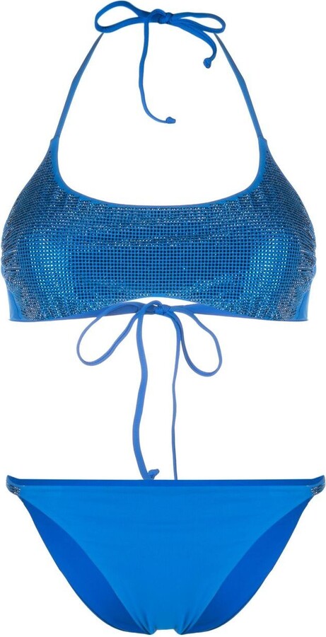 Fisico Crystal-Embellished Logo Bikini Set - ShopStyle Two Piece Swimsuits
