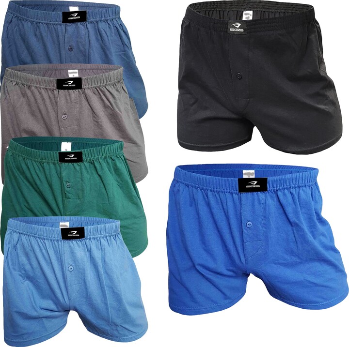 SGS 6-10 Pack Men's Boxer Shorts - Multicolour - Medium - ShopStyle