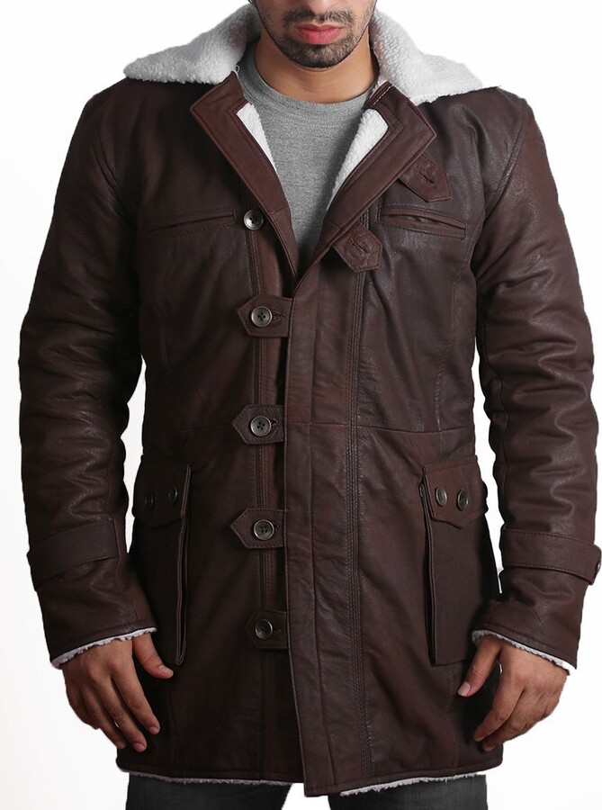 Feather Skin BANE Coat 'Tom Hardy - Dark Knight Rises' Choco Brown ...