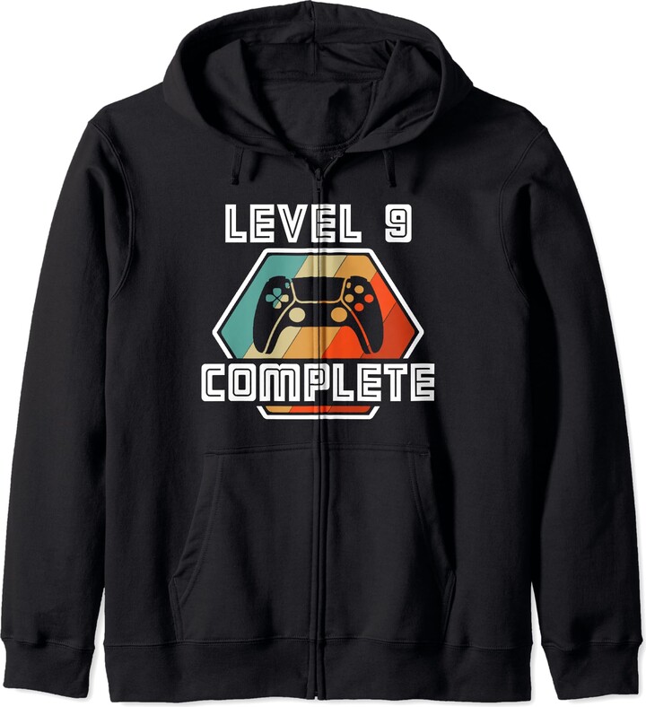 Anniversary Birthday Video Gamer Gifts Outfit Vintage Level 9 Complete ...