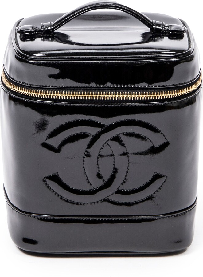 Chanel CC Tall Vanity Case - ShopStyle Makeup & Travel Bags