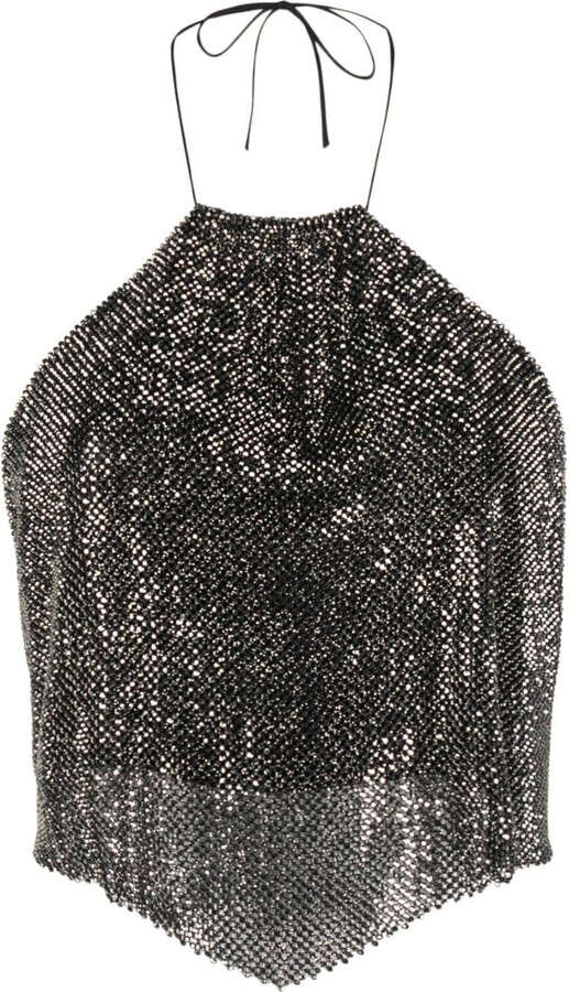 MANURI Paper Rock backless top - ShopStyle