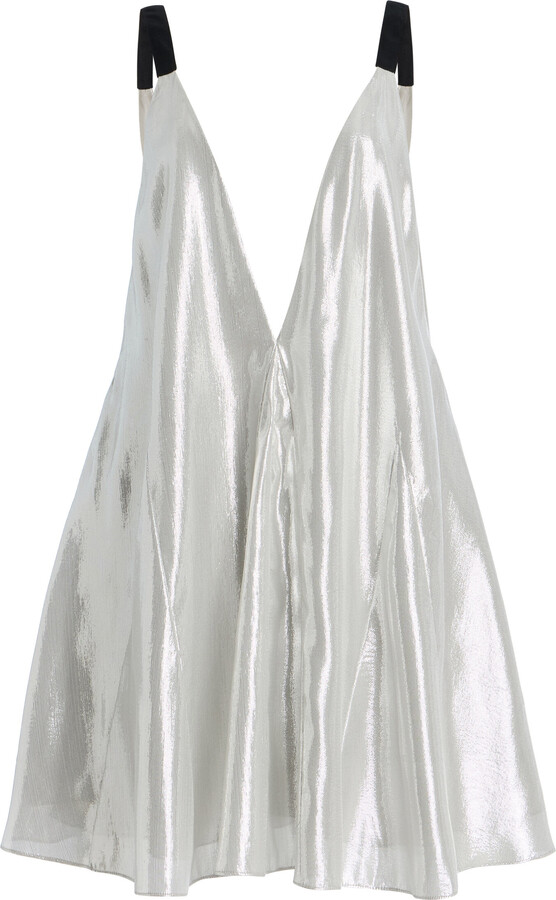 Temily Exclusive Theatre for Dreamers Parachute Silk Mini Dress - ShopStyle