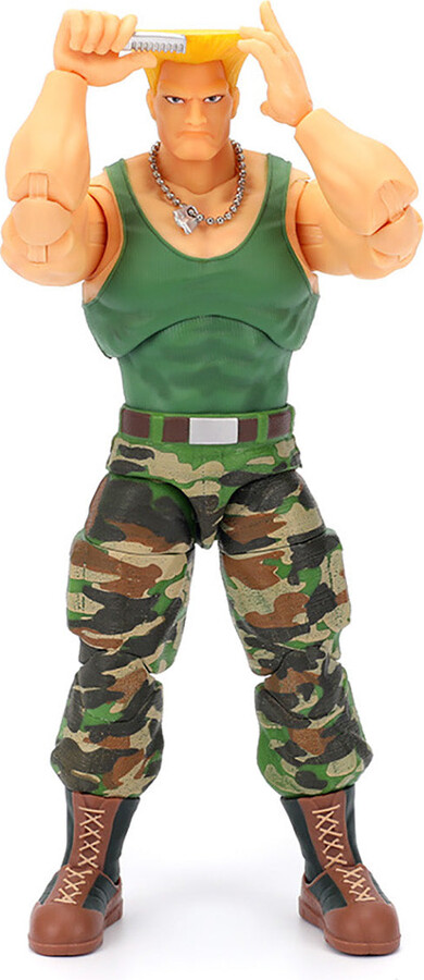 Guile 6" Moveable Figure with Accessories and Alternate Head and Hands ...