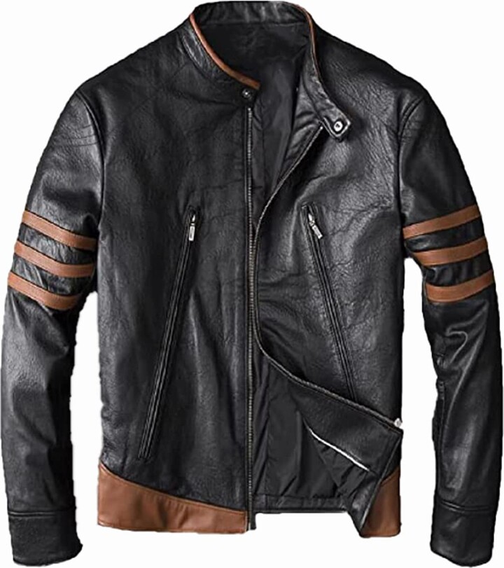 FAUX FACTION Wolverine X-Men Origins Logan's XO Replica Biker Leather ...