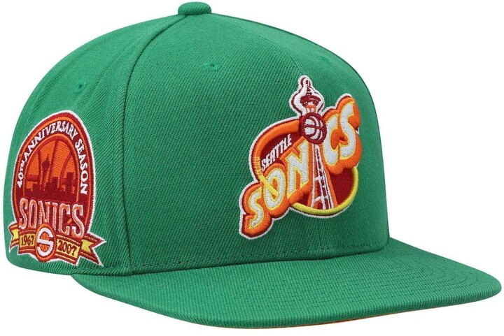 Mitchell & Ness Men's Green Seattle SuperSonics 40th Anniversary Like ...