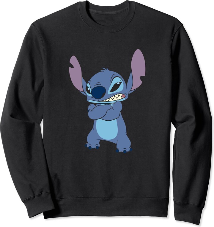 Disney Lilo & Stitch Cute But Weird Grumpy Stitch Icon Sweatshirt ...