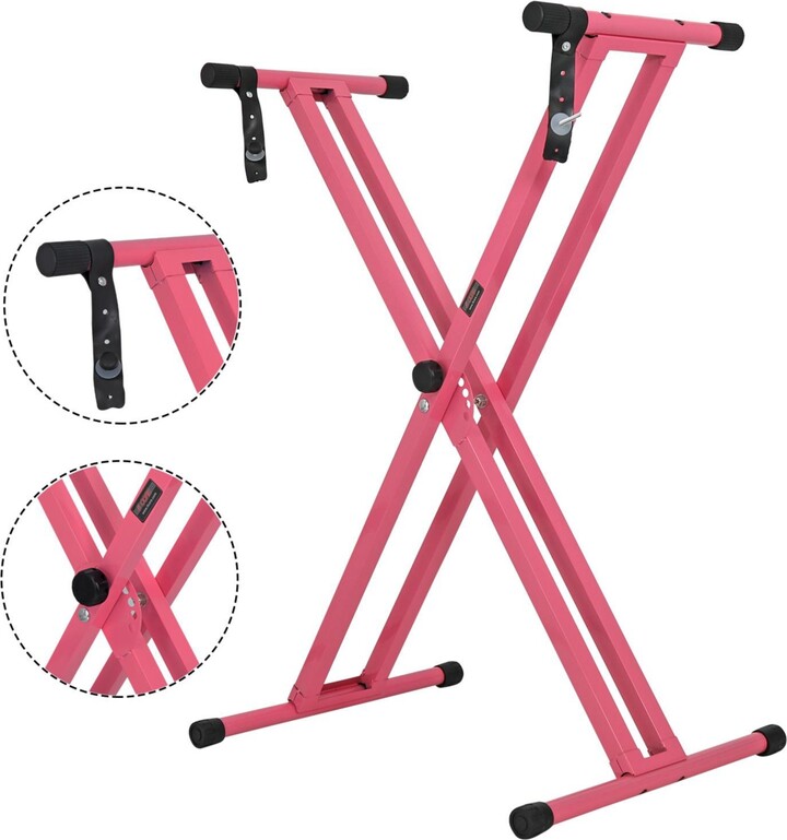 5 Core Keyboard Stand Digital Piano Riser Adjustable X Style Electric ...