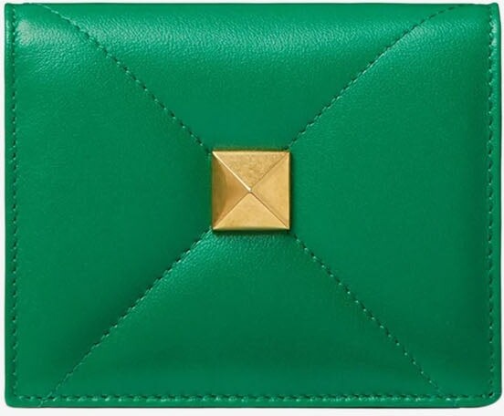 Valentino Small Roman Stud Wallet in Quilted Nappa Leather - ShopStyle