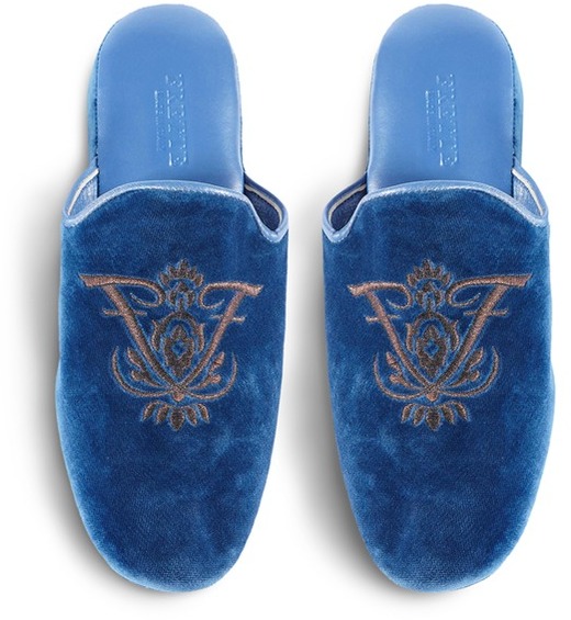 Frette Arturo mens velvet slippers - ShopStyle