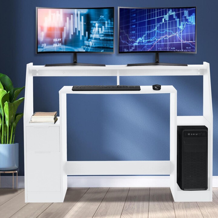 KAGAYD Modern PC Laptop Desk Study Table Workstation Gaming Desk With ...