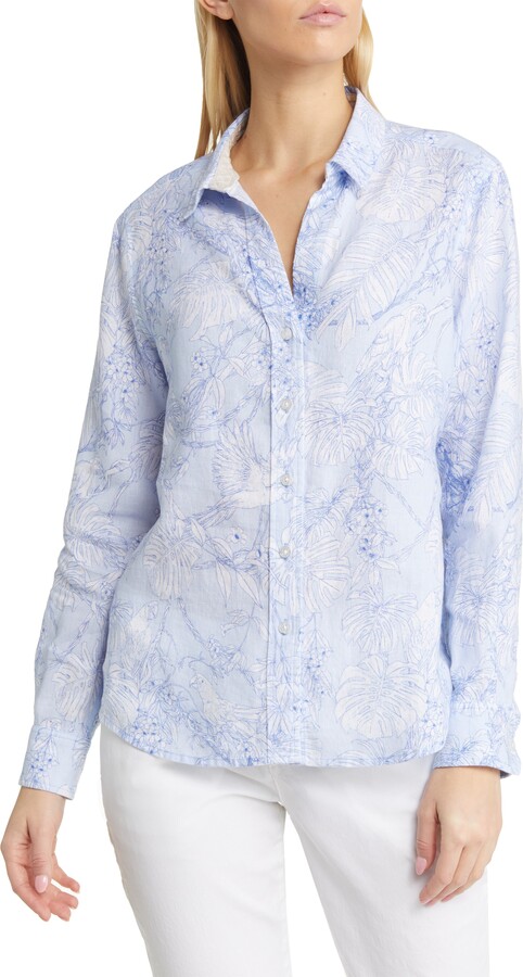 Tommy Bahama Totally Toile Button-Up Shirt - ShopStyle Tops