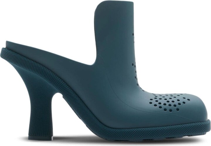 Burberry Highland high-heel mules - ShopStyle