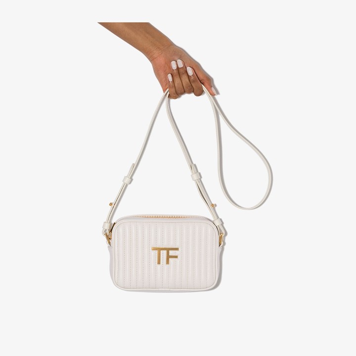 Tom Ford White Leather Camera Bag - ShopStyle