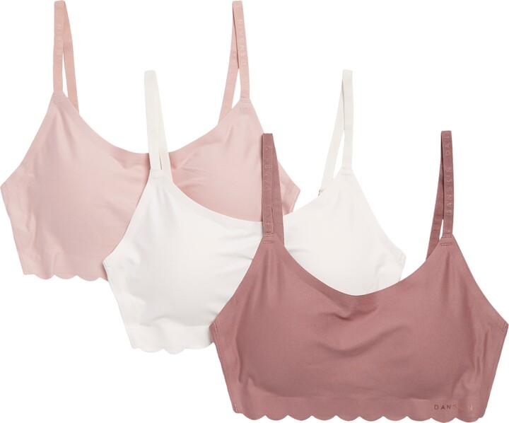 Danskin Pack of Three Seamless Bralette - ShopStyle Bras