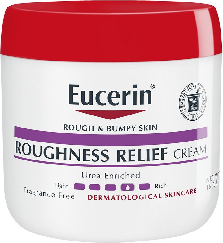Eucerin Roughness Relief Cream Fragrance Free Body Cream for Dry Skin ...