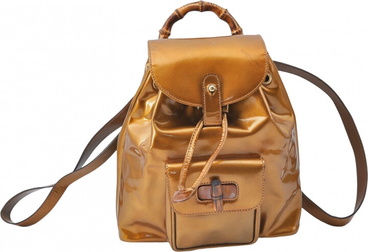 Gucci Patent leather backpack - ShopStyle
