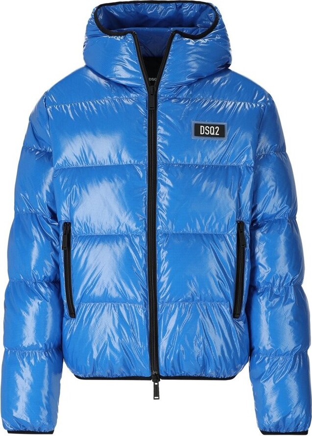 DSQUARED2 Logo Patch Hooded Puffer Jacket - ShopStyle