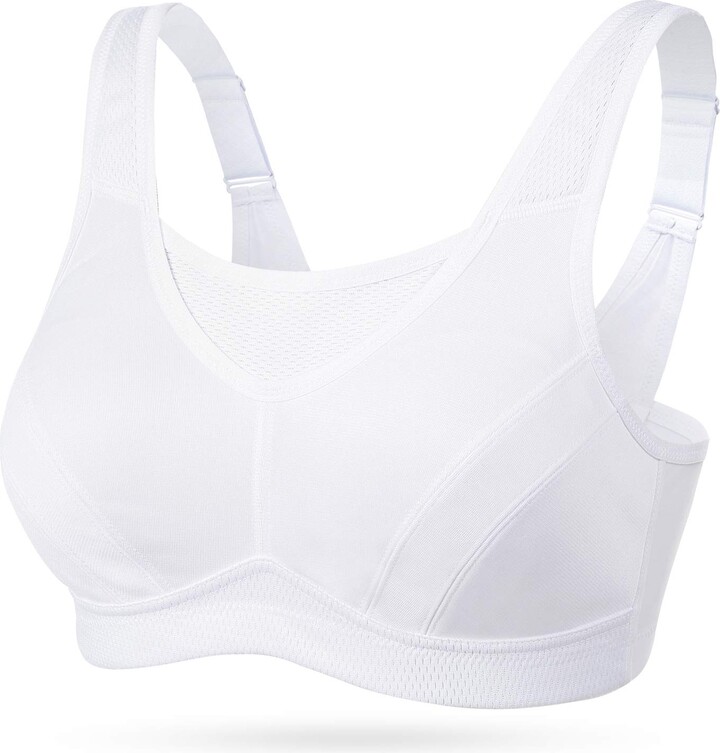 WingsLove Women's High Impact Sports Bra High Support Wireless ...