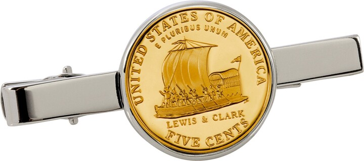American Coin Treasures Gold-Layered Westward Journey Keelboat Nickel ...