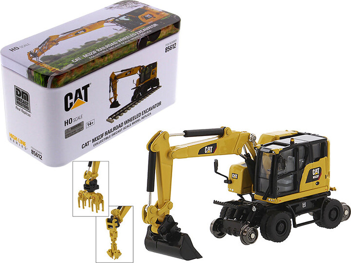 CAT Caterpillar M323F Railroad Wheeled Excavator with 3 Accessories ...