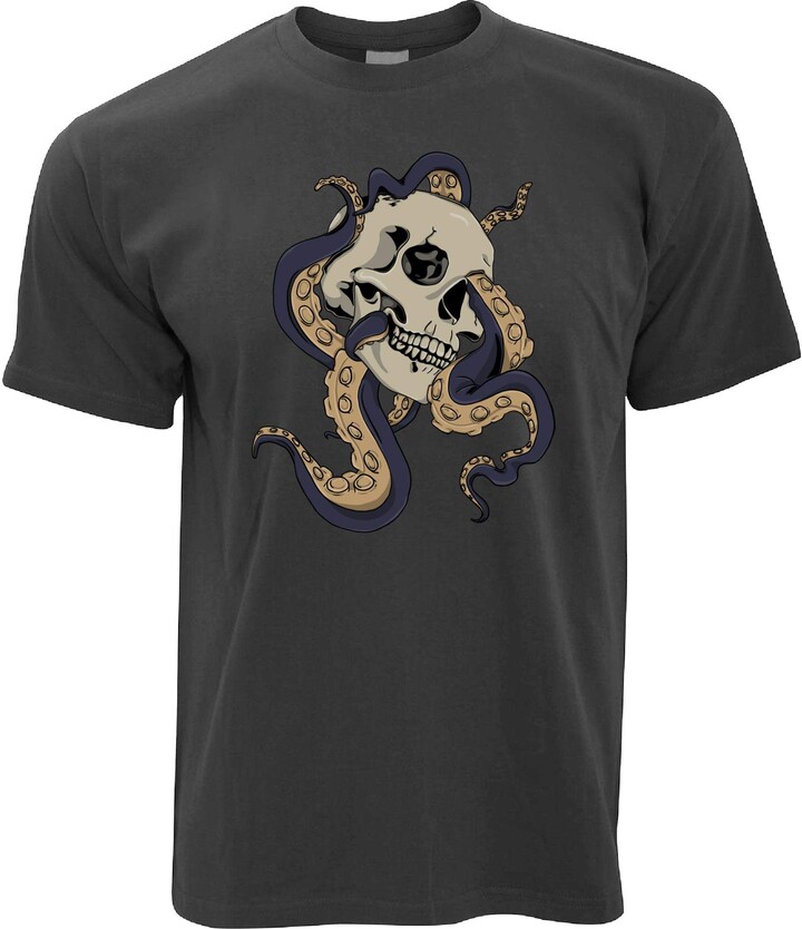 Tim And Ted Tattoo Street Art Medium Dark Grey T Shirt Skull and ...