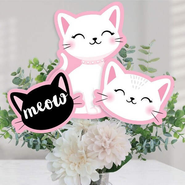 Big Dot of Happiness Purr-fect Kitty Cat - Kitten Meow Baby Shower or ...