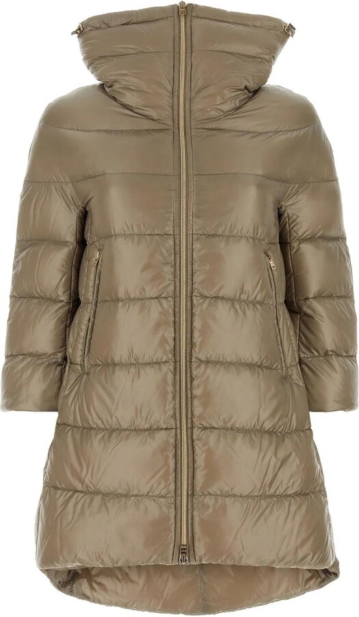 Herno Dove Grey Nylon Cleofe Down Jacket Down Jacket - ShopStyle