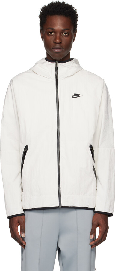 Nike White Zip Jacket - ShopStyle