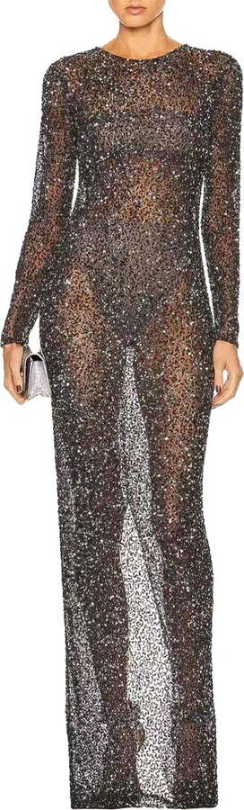 Fiorky Women's Sexy Swimsuit Glitter Sheer Bathing Suit Cover Up Bikini ...