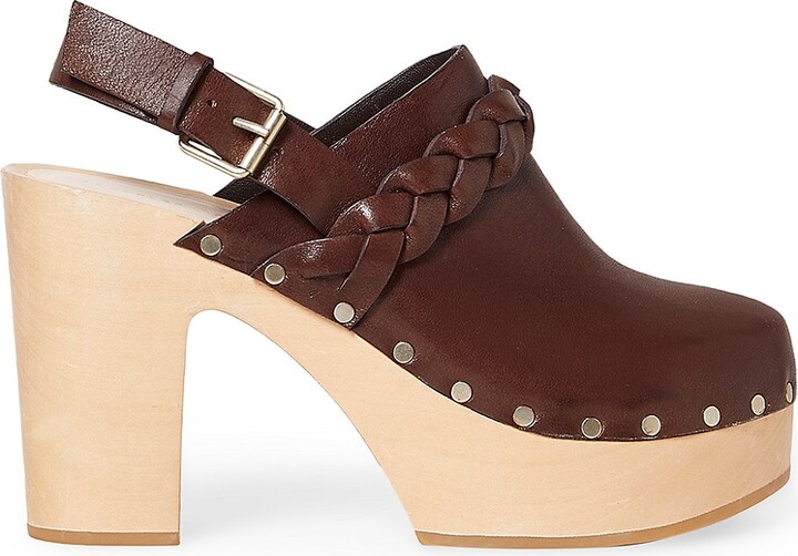 Loeffler Randall Paxton Braided-Leather Platform Clogs - ShopStyle